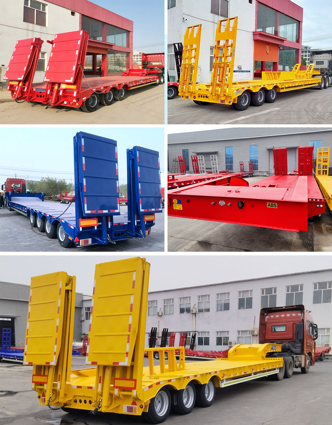 4 Axles Lowbed Trailers Price For sale - haimingtruck