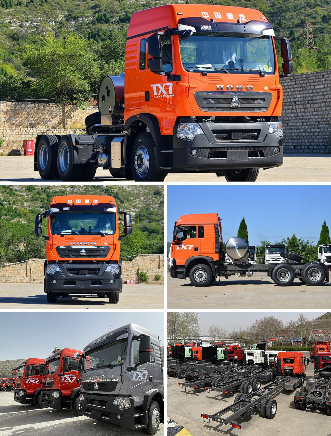 HOWO TX7 Heavy truck 480hp 6X4 LNG tractor - haimingtruck